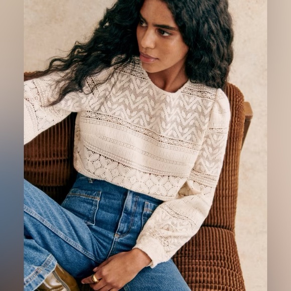 Sezane | Tops | Sezane Nwt Philoe Blouse Ecru Size 2 | Poshmark